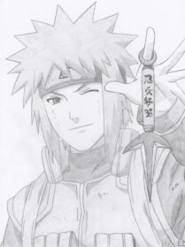 Minato Namikaze Drawing Image - Drawing Skill