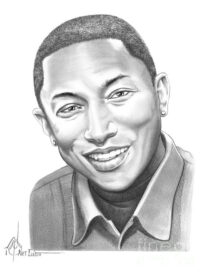 Pharrell Williams Drawing Sketch - Drawing Skill