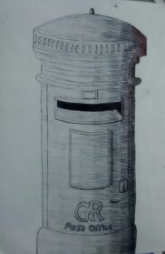 Postbox Drawing Realistic - Drawing Skill