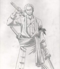 Roronoa Zoro Drawing Picture - Drawing Skill