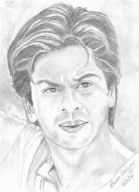 Shahrukh Khan Drawing Beautiful Art - Drawing Skill