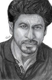 Shahrukh Khan Drawing Beautiful Image - Drawing Skill