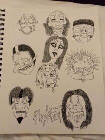 Slipknot Drawing Photo - Drawing Skill