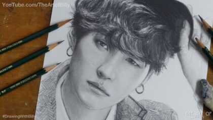 Suga Drawing Realistic - Drawing Skill