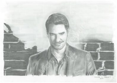 Tom Ellis Drawing Sketch - Drawing Skill