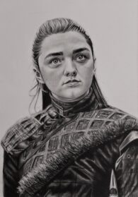 Arya Stark Drawing Realistic - Drawing Skill