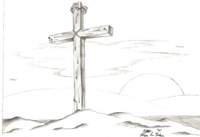 Cross Drawing Sketch - Drawing Skill