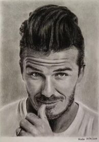 David Beckham Drawing Creative Art - Drawing Skill