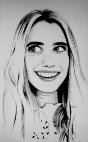 Emma Roberts Drawing Pics - Drawing Skill