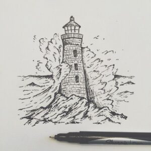 Lighthouse Drawing Images - Drawing Skill