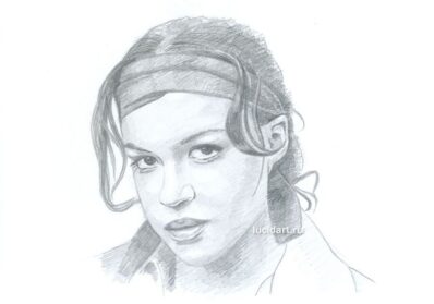 Michelle Rodriguez Art Drawing - Drawing Skill