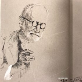 Sigmund Freud Drawing Pic - Drawing Skill