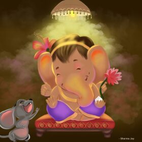 Ganesha, Ganapati Bapa, Pillayar, Vinayaga Digital Art - Drawing Skill